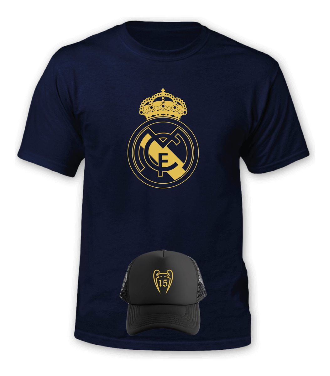 Polera Real Madrid + Gorro Jockey - Campeones - Estampaking - Estampaking